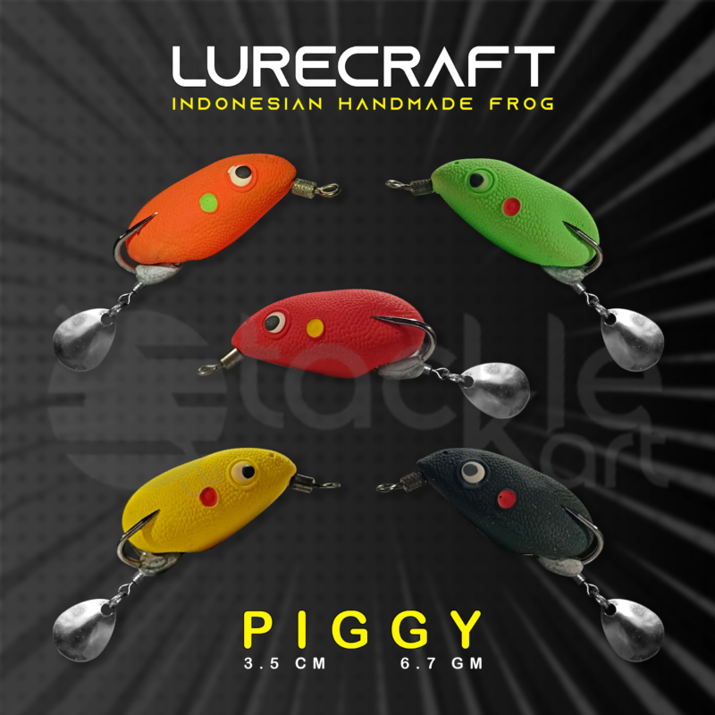 LURECRAFT PIGGY HAND MADE FROG - Tacklekart